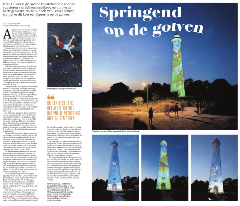 Leeuwarder Courant – 7 september 2022 – Museum Zuidertoren